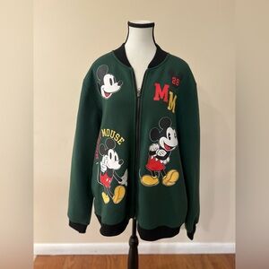 Disney | Jackets & Coats | Disney Mickey Mouse Varsity Style Jacket ...